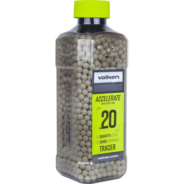 Valken Accelerate ProMatch 0.20g 2500ct Airsoft Tracer BBs – DMZ ...
